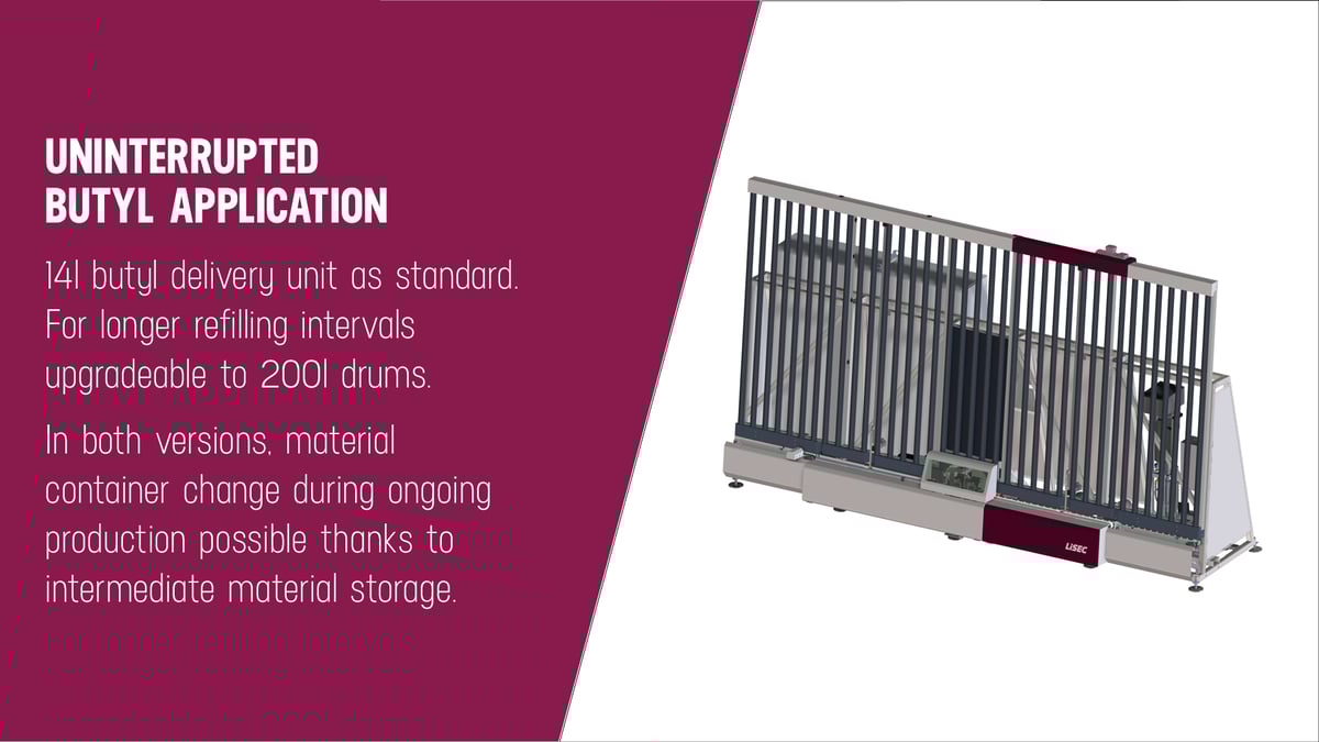 Guaranteed gas-tightness with the latest generation butyl applicator