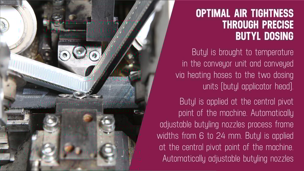 Guaranteed gas-tightness with the latest generation butyl applicator